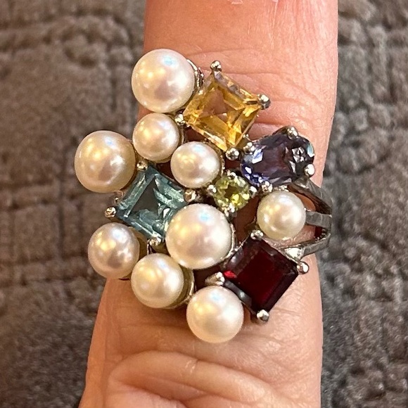 Ross-Simons | Jewelry | Rosssimons Sterling Silver 925 Pearl And Multi ...